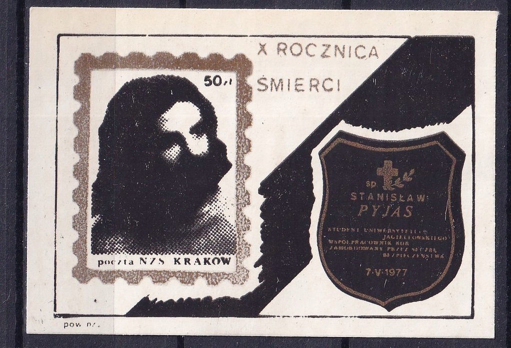1987 Stanisław Pyjas rocznica śmierci Kraków - 12962739788 - oficjalne ...