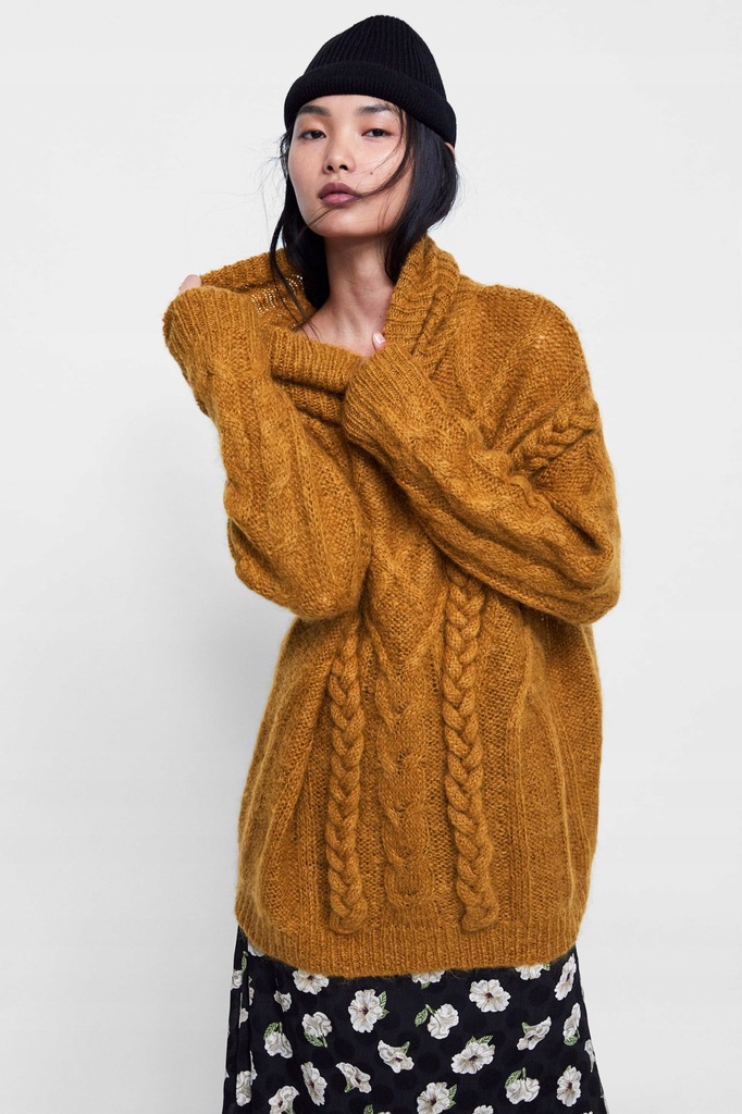 ZARA SWETER WEŁNA SPLOT WARKOCZA M - 7699134120 - oficjalne archiwum ...