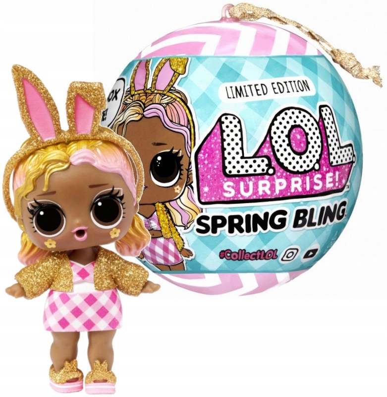 LOL SURPRISE SPRING BLING LALKA KULA NIEBIESKA - 11888552385 ...