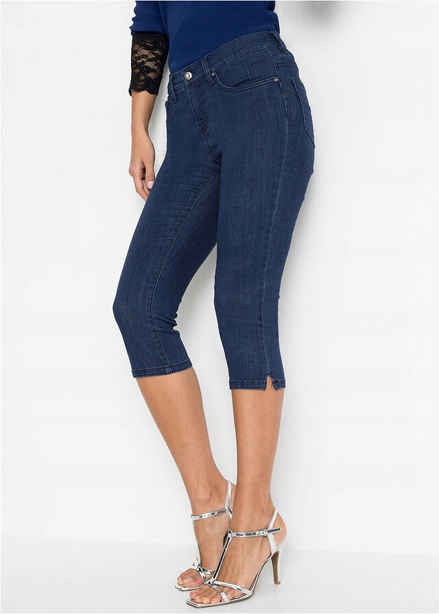 B.P.C jeansy 3/4 damskie rybaczki stretch ^38 - 14029358451 - oficjalne archiwum Allegro