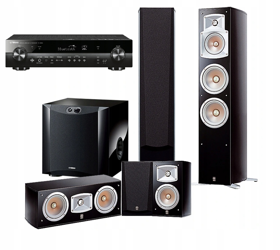 Yamaha RX-S602 + Zestaw kolumn 5.1 Yamaha NS-555 - 9712715756 ...