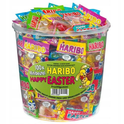 Haribo Happy Easter żelki wielkanocne 100x9,8g - 11866174556 ...