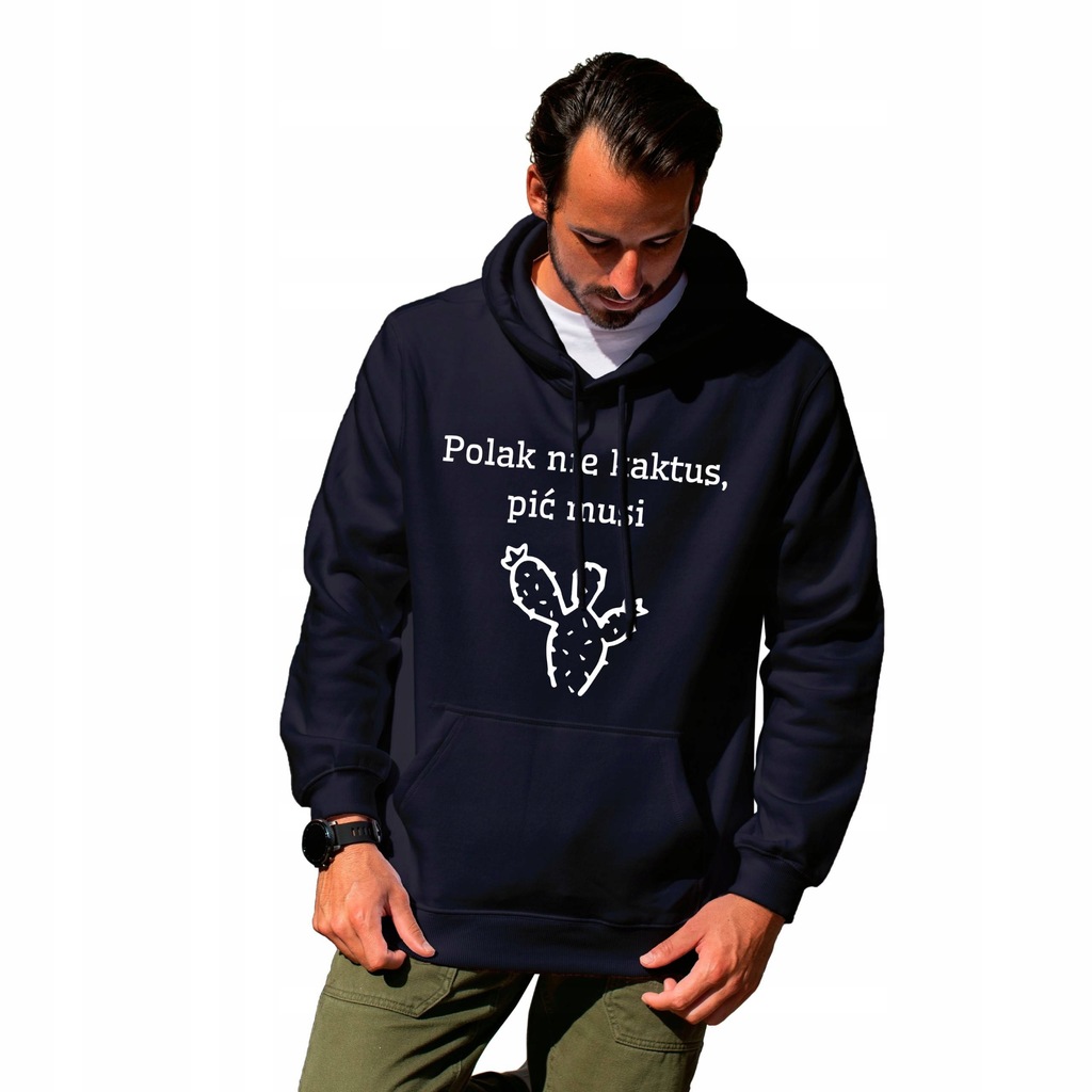 Śmieszna bluza męska z kapturem polak kaktus picie - 12003778563 - oficjalne archiwum Allegro
