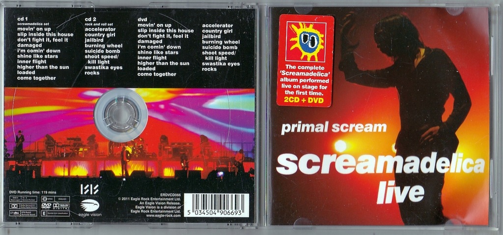 Primal Scream Screamadelica Live 2CD+DVD - 11866030048 - oficjalne archiwum Allegro