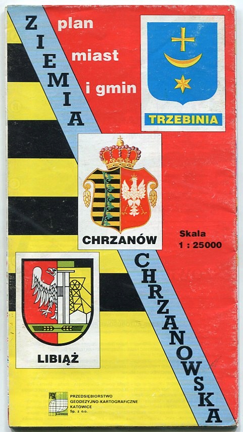 ZIEMIA CHRZANOWSKA :: mapa PGK - 13149754495 - oficjalne archiwum Allegro