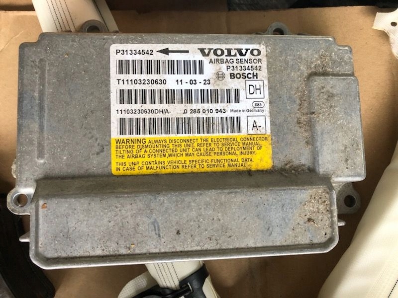 VOLVO S60 V60 XC60 - AIRBAG SENSOR MODUŁ PODUSZEK - 14995747975 - oficjalne archiwum Allegro