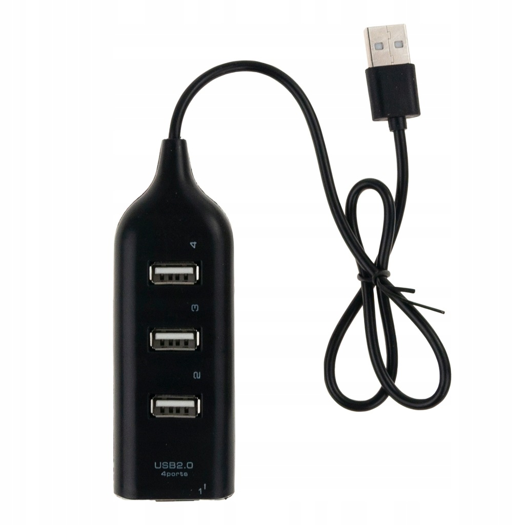 HUB USB 4 PORTY ROZDZIELACZ ROZGAŁĘŹNIK USB 2.0 - 11032022756 - oficjalne archiwum Allegro