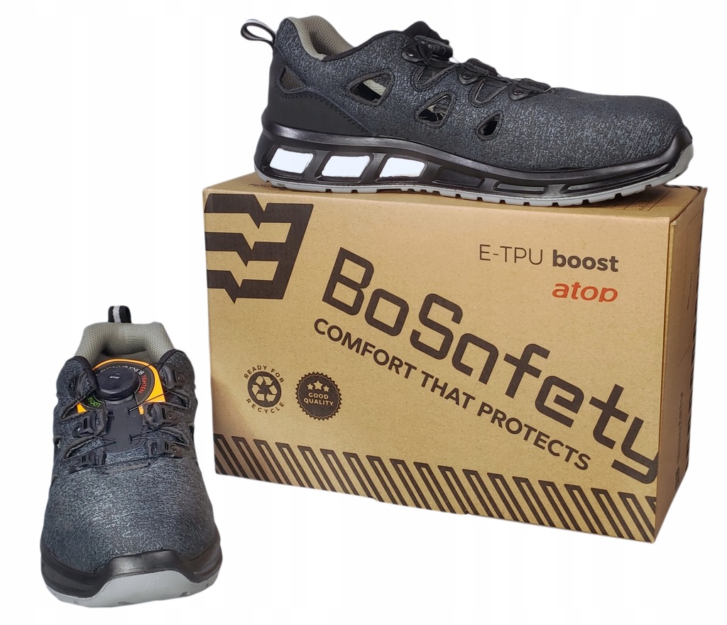 BUTY ROBOCZE BHP MĘSKIE BoSafety RAPID S1P GRATIS - 12620448808 ...