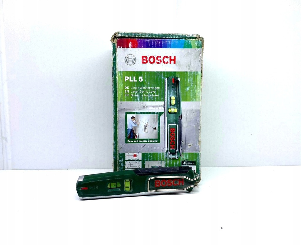 POZIOMICA LASEROWA BOSCH PLL 5! KOMPLET! OKAZJA! - 12075527036 ...