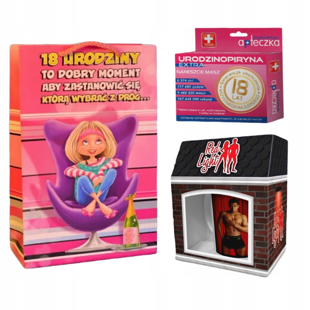 Śmieszny Prezent Na 18 Urodziny Dla Dziewczyny Zestaw Prezentowy ! - 13483621419 - oficjalne ...