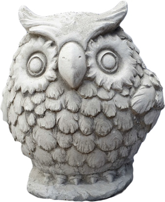 BETONOWA FIGURA OGRODOWA - SOWA PUSZYSTA DUŻA - 14521105815 - oficjalne archiwum Allegro