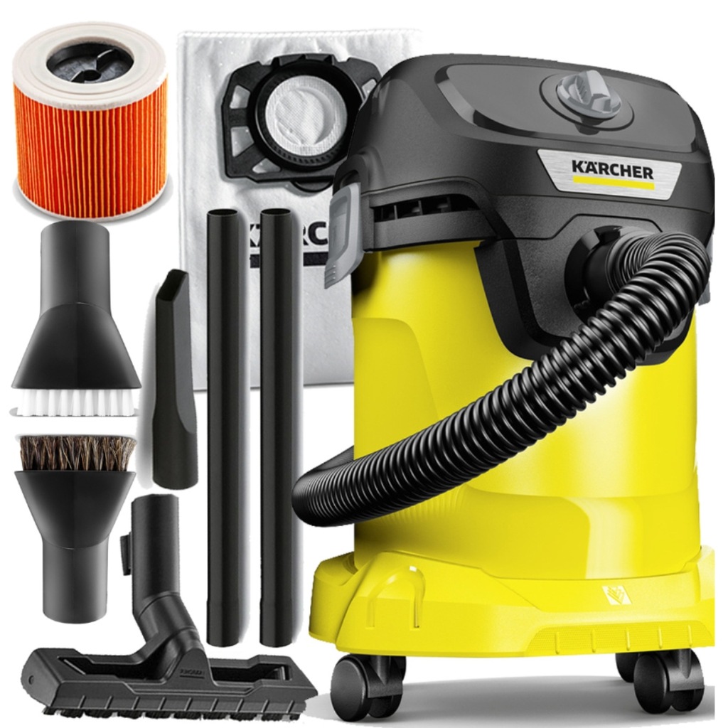 MOCNY ODKURZACZ PRZEMYSŁOWY KARCHER 1400W +NADMUCH - 13378192690 - oficjalne archiwum Allegro