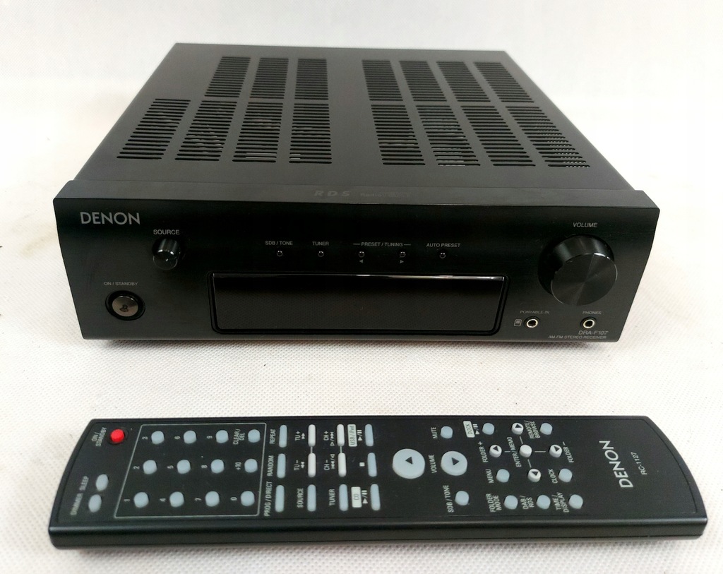 Denon DRA-F107 - amplituner 2.1 + pilot + BT - 14300911679 - oficjalne ...