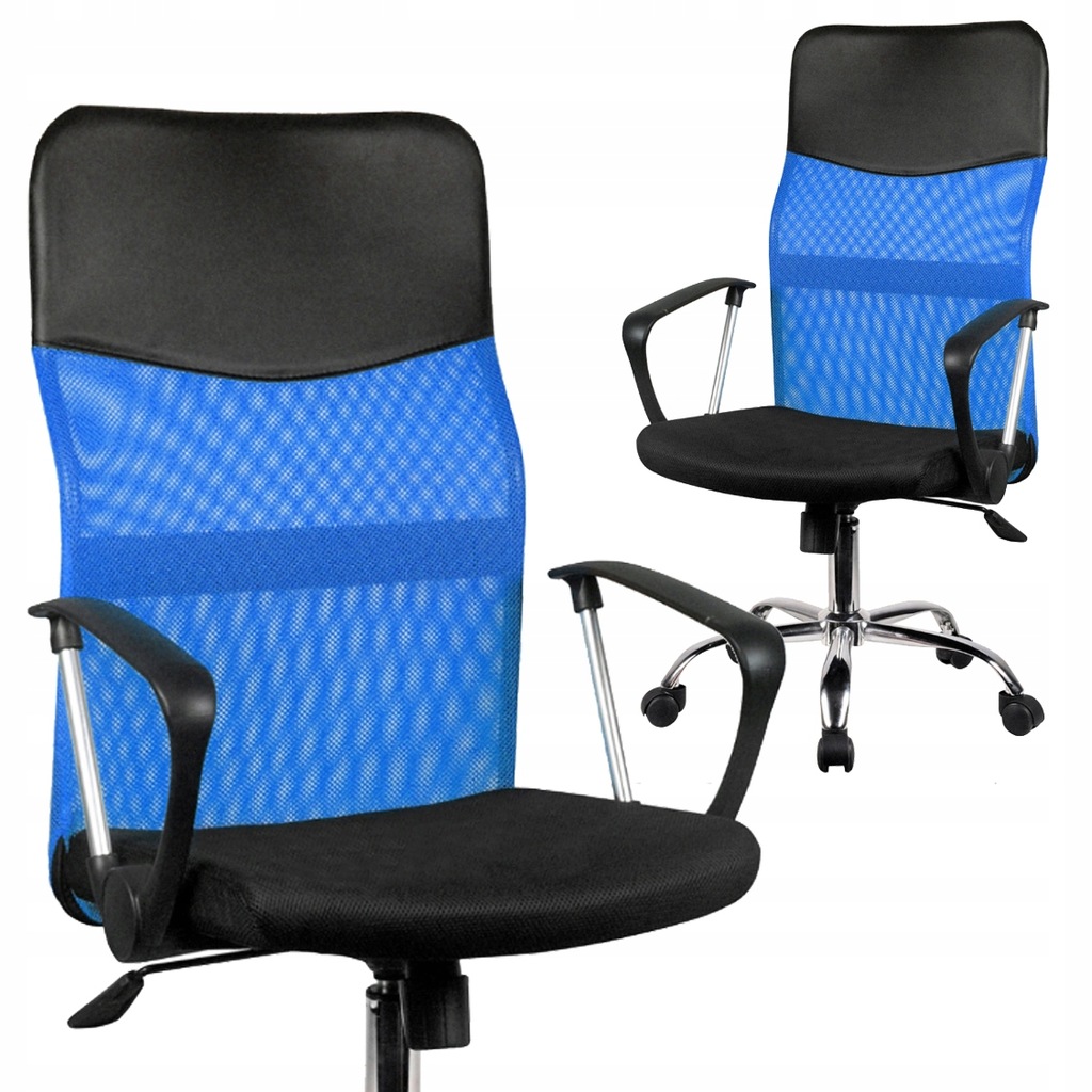 FOTEL BIUROWY OBROTOWY KRZESŁO BIUROWE NEMO BLUE - 10732464526 ...