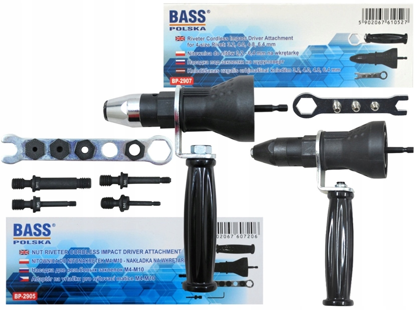 NITOWNICA NA WKRĘTARKĘ 3,2-6,4mm + DO NITONAKRĘTEK - 7466364727 - oficjalne archiwum Allegro