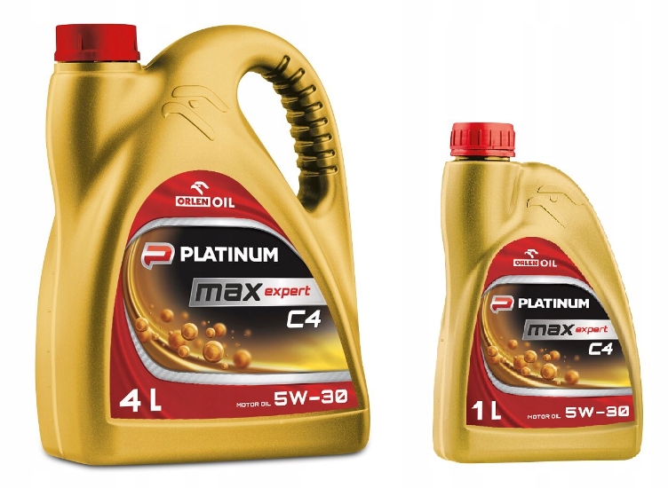 OLEJ PLATINUM MAX EXPERT 5W30 C4 4L + 1L = 5L ZESTAW ZAWIESZKA GRATIS - 14624291916 - oficjalne ...