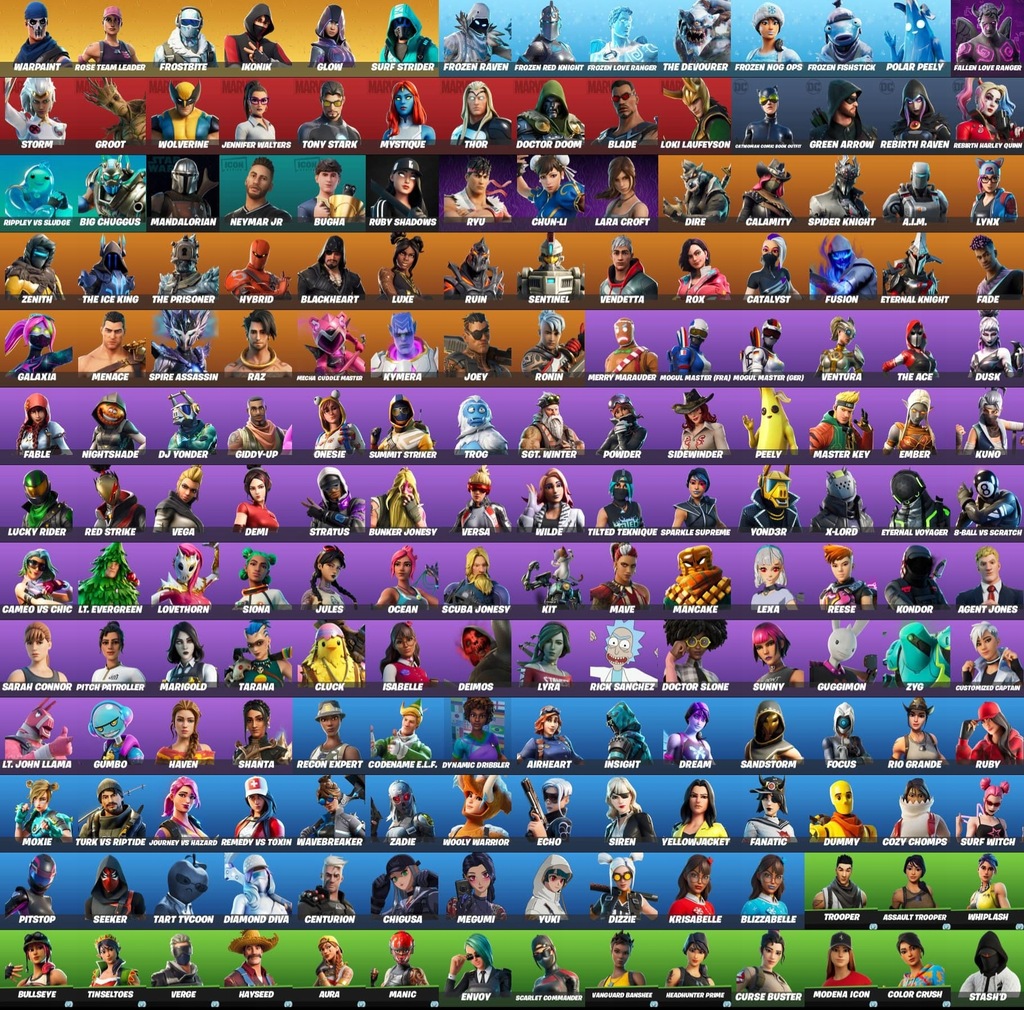 FORTNITE KONTO IKONIK GLOW TRYHARD VDOLCE OG SKINS - 12483393776 ...