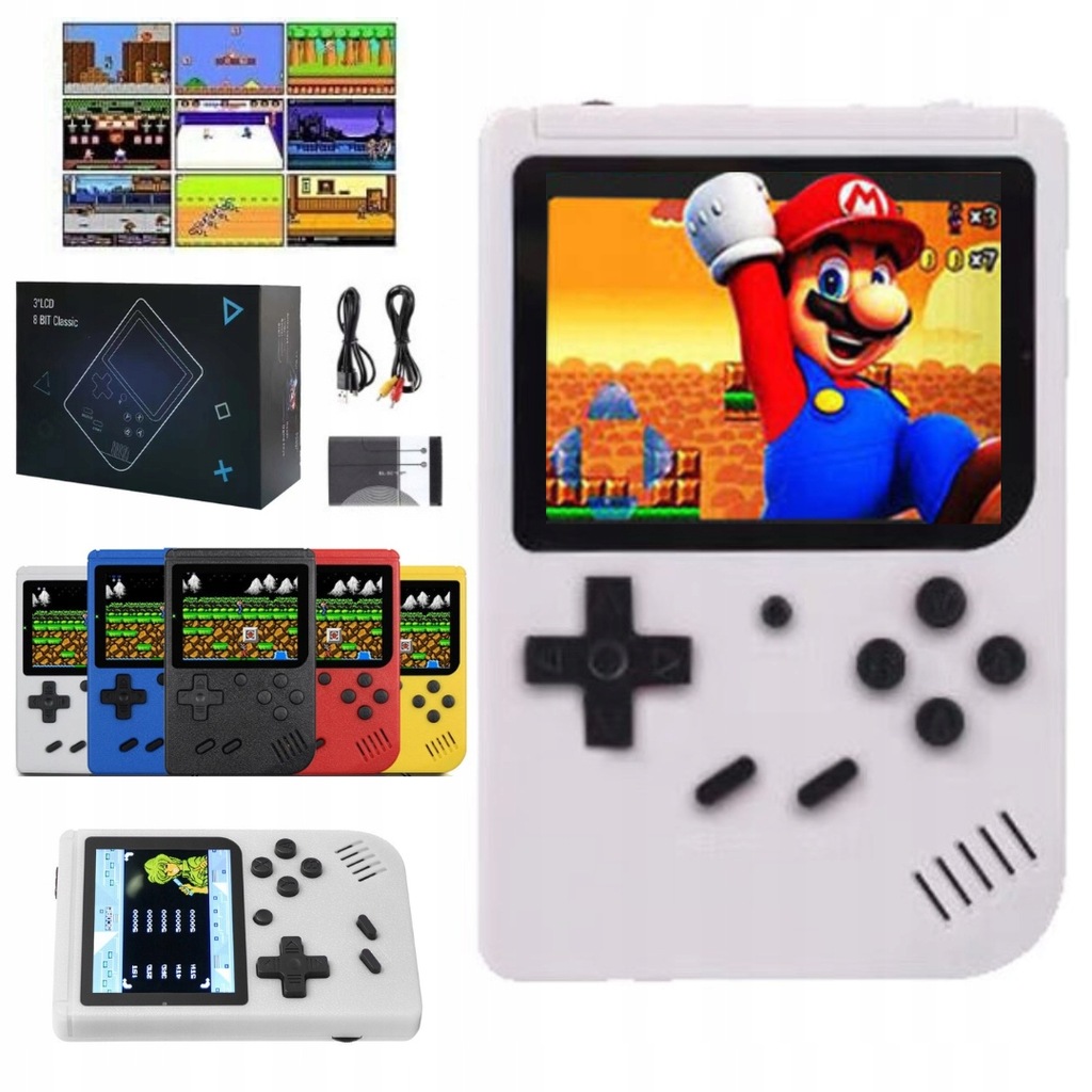 MINI KONSOLA PRZENOŚNA RETRO GAMEBOY 400 GIER - 13158709249 - oficjalne ...