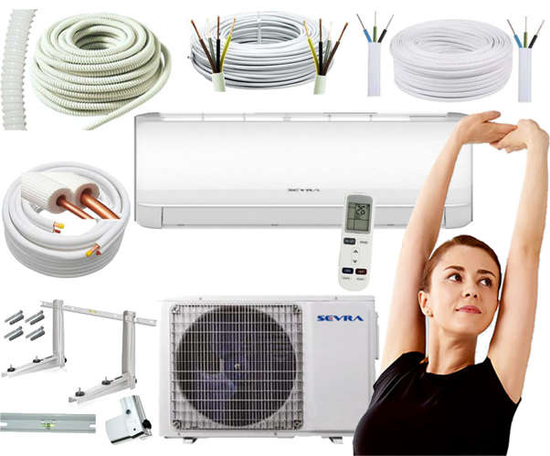 KLIMATYZATOR ŚCIENNY SEVRA PROFI 2,7 kW ZESTAW 3mb - 12024262536 - oficjalne archiwum Allegro