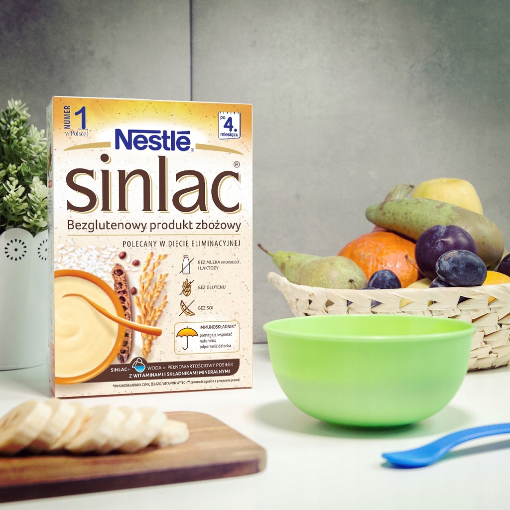 NESTLE SINLAC produkt zbożowy bez glutenu 6x 500 g - 7760219935 ...