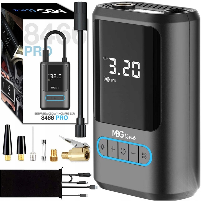 Kompresor akumulatorowy MBG LINE 8466 PRO - 17480609436 - oficjalne archiwum Allegro