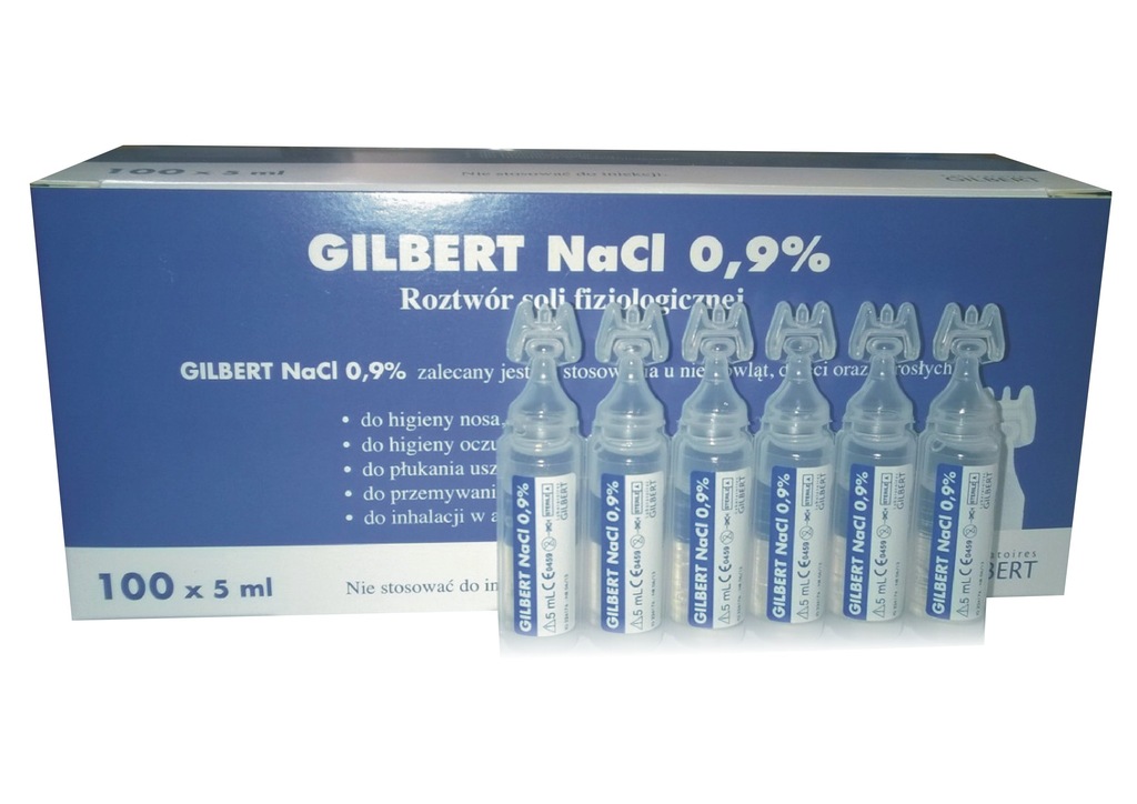 GILBERT NaCl 0,9% sól fizjologiczna 36 amp. x 5 ml - 7118496150 ... GILBERT NaCl 0,9% sól fizjologiczna 36 amp. x 5 ml - 7118496150 ...