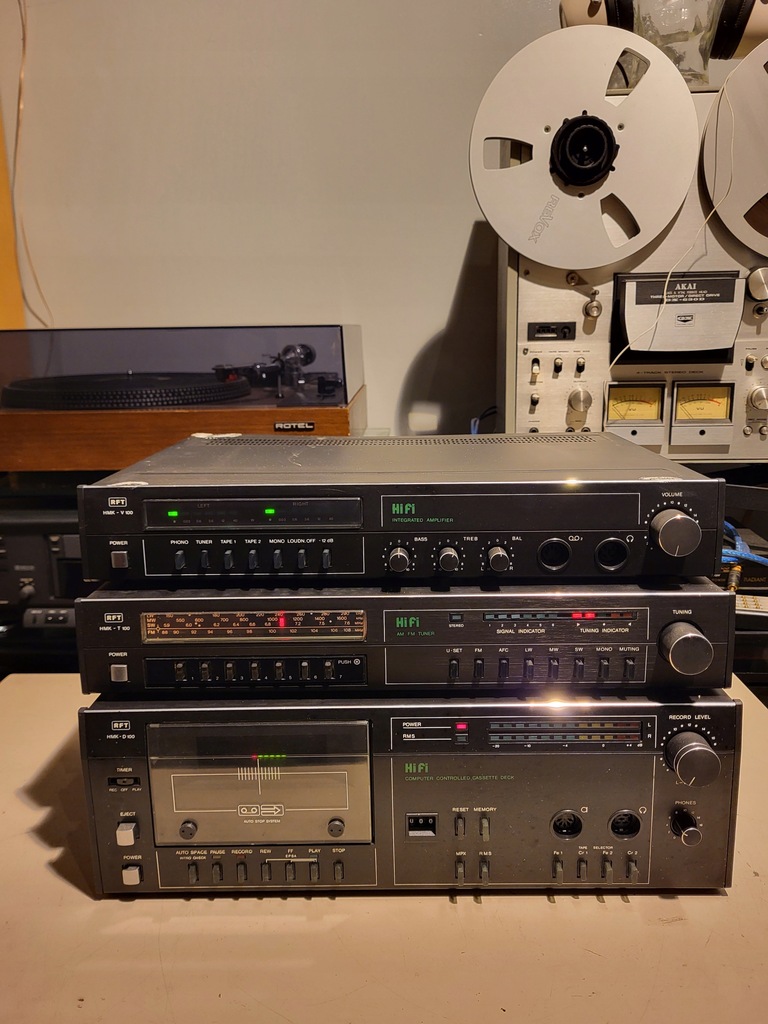 Wieża stereo RFT H-100. - 14989026207 - oficjalne archiwum Allegro