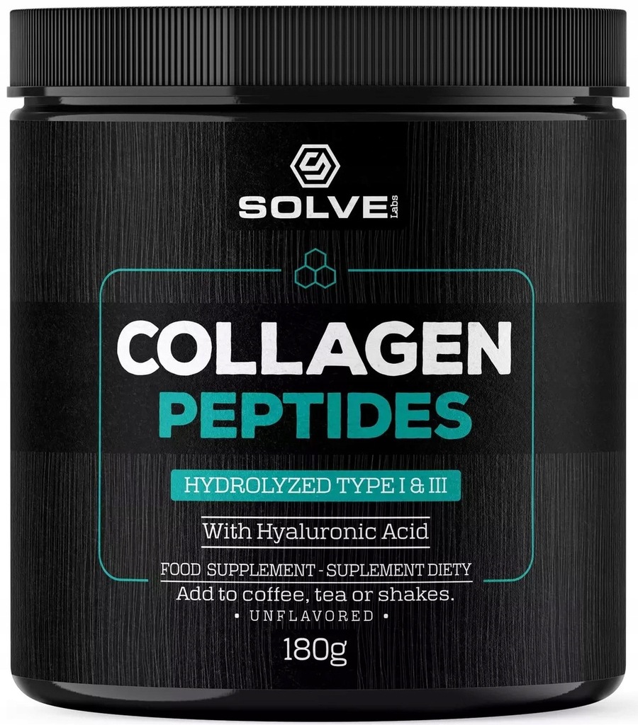 Hydrolizowany kolagen typu I i III 180g SolveLabs - 13498670486 - oficjalne archiwum Allegro