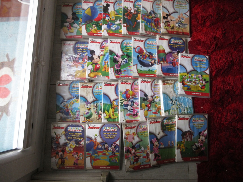 ORYGINALNY ZASTAW 23 FILMÓW DVD KLUB PRZYJACIÓŁ MYSZKI MIKI REAL FOTO ...