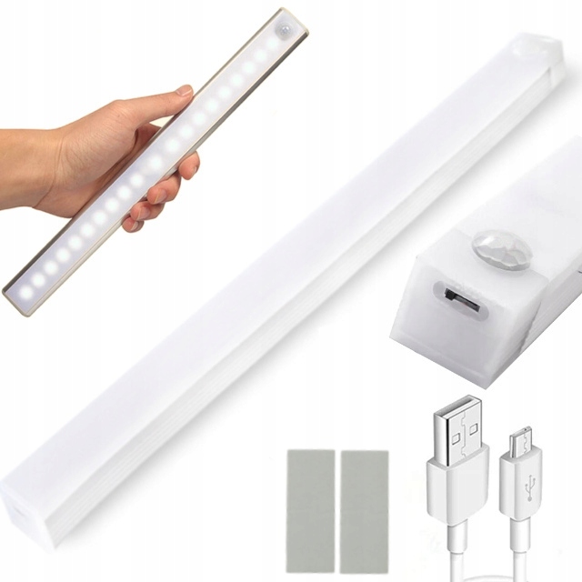LISTWA LED PODSZAFKOWA KUCHENNA Z CZUJNIKIEM RUCHU ZMIERZCHU LAMPKA ...