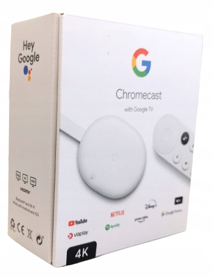 Google Chromecast 4k komplet - 17262941918 - oficjalne archiwum Allegro