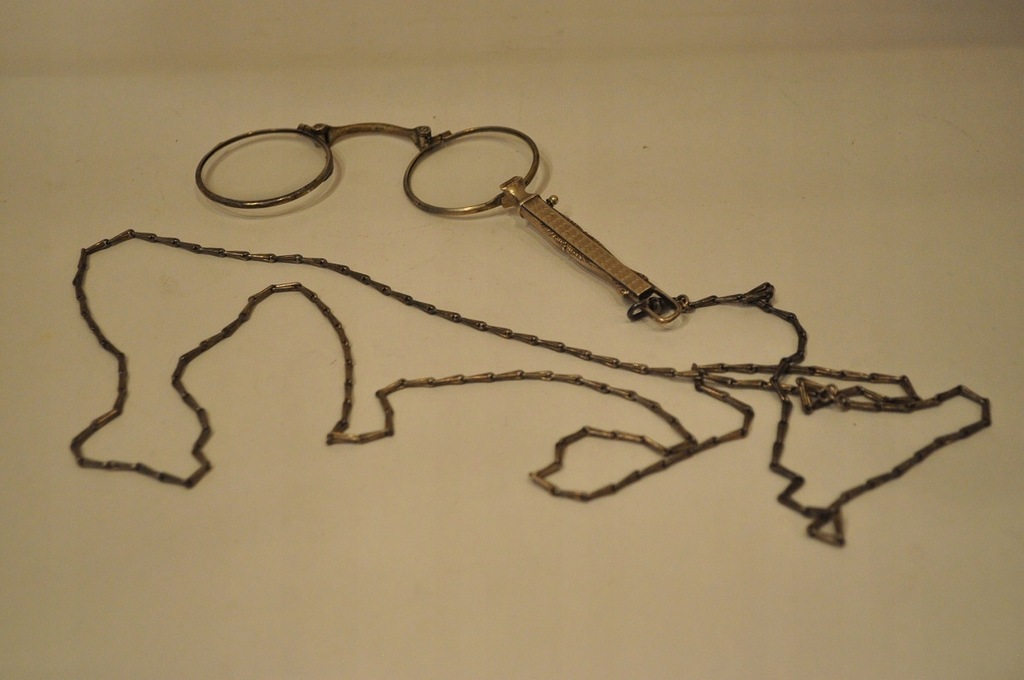 XIX-XXw SYGNOWANE BINOKLE POSREBRZANE LORGNON 8594 - 12752113348 ...