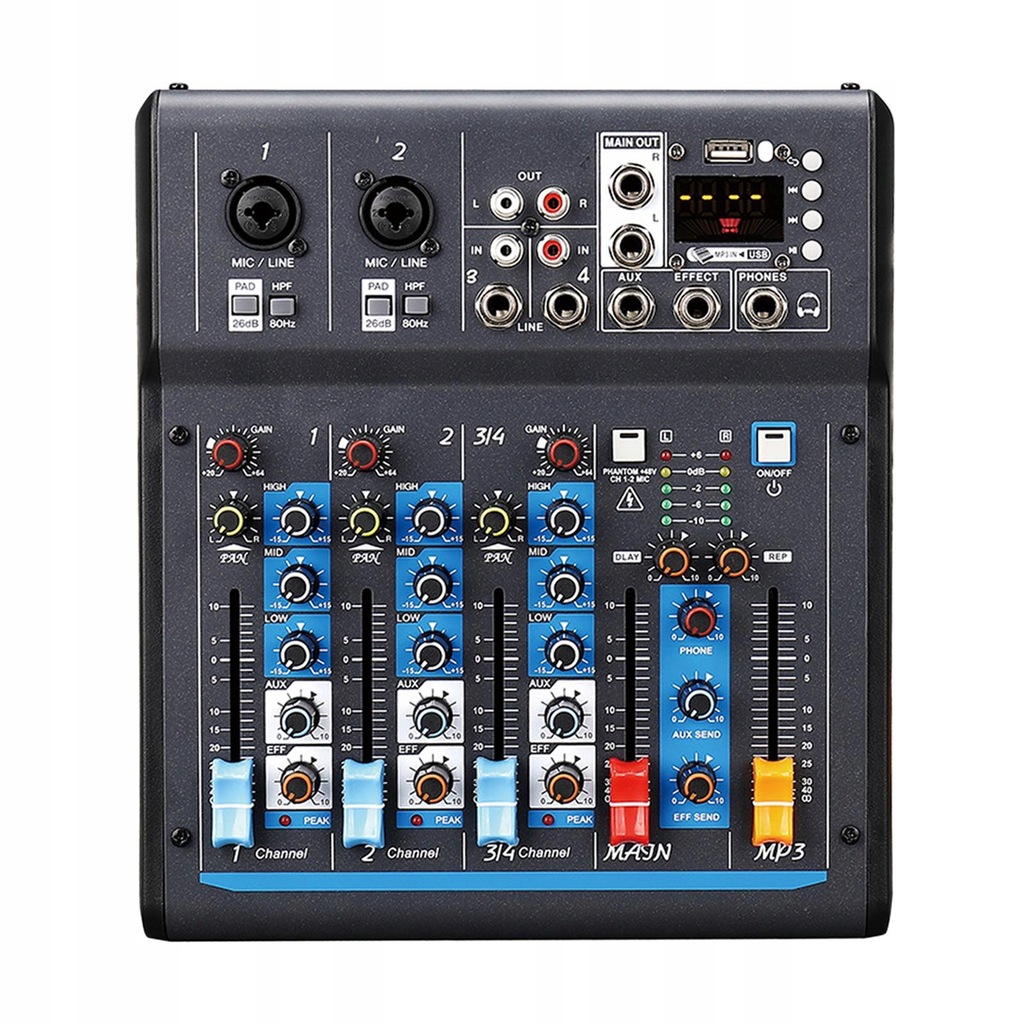 Audio Mixer Channel Powered Reverb USB Sound - 13408685693 - oficjalne ...
