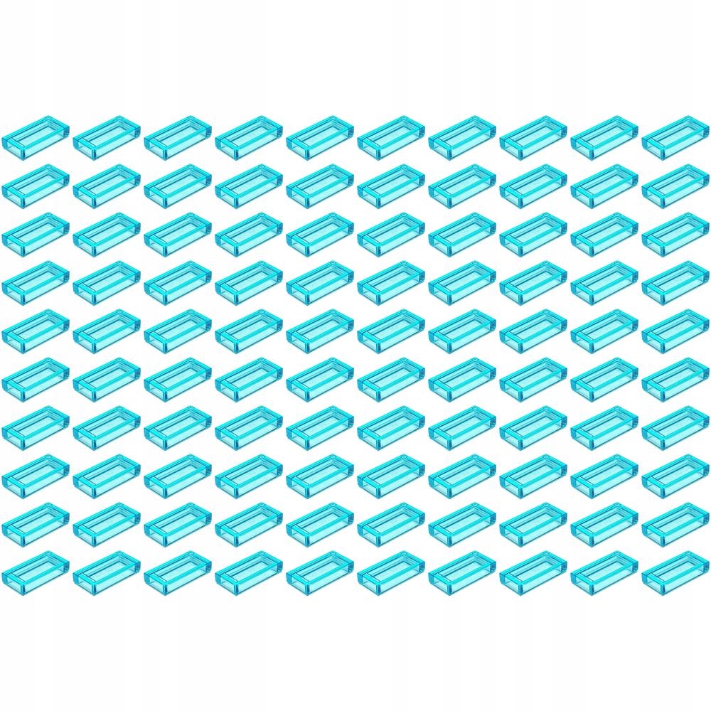 PAKIET LEGO 3069b Tile 1x2 T.L. Blue Woda 100szt N - 13022011132 - oficjalne archiwum Allegro