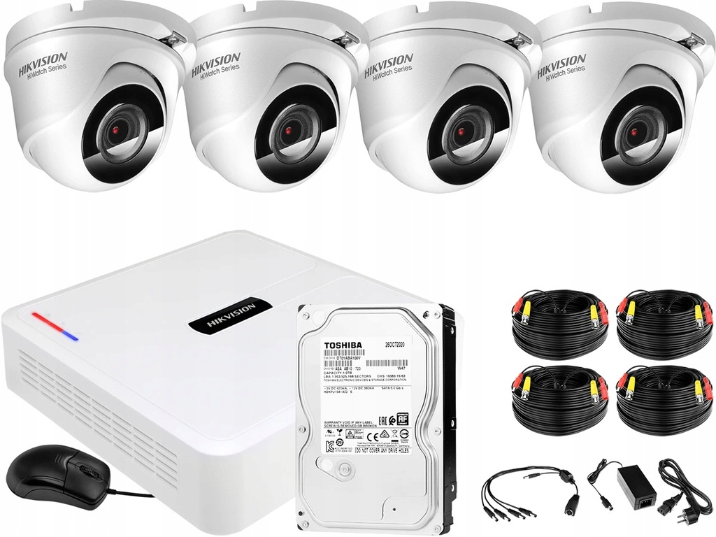 HIKVISION Zestaw do monitoringu HWT-T120-M AHD - 12297234136 ...