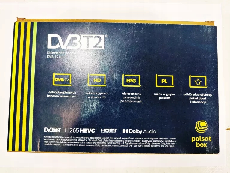 DEKODER DVB-T POLSAT BOX NL-5101RT POLSAT BOX DVB-T2 TELEWIZJA NAZIEMNA ...