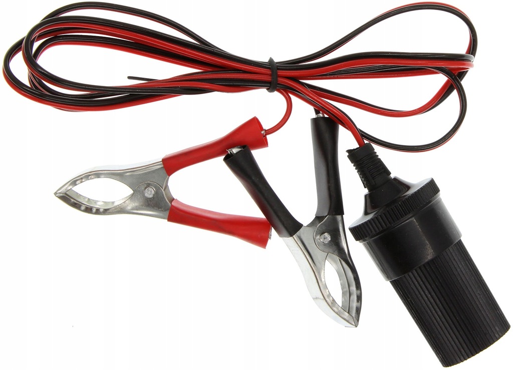 Gniazdo Zapalniczki Samochodowej z Krokodylkami - 12428179516 - oficjalne archiwum Allegro