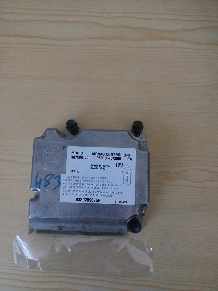 MODUŁ STEROWNIK AIRBAG HYUNDAI I10 95910-0X000 - 12653829132 ...