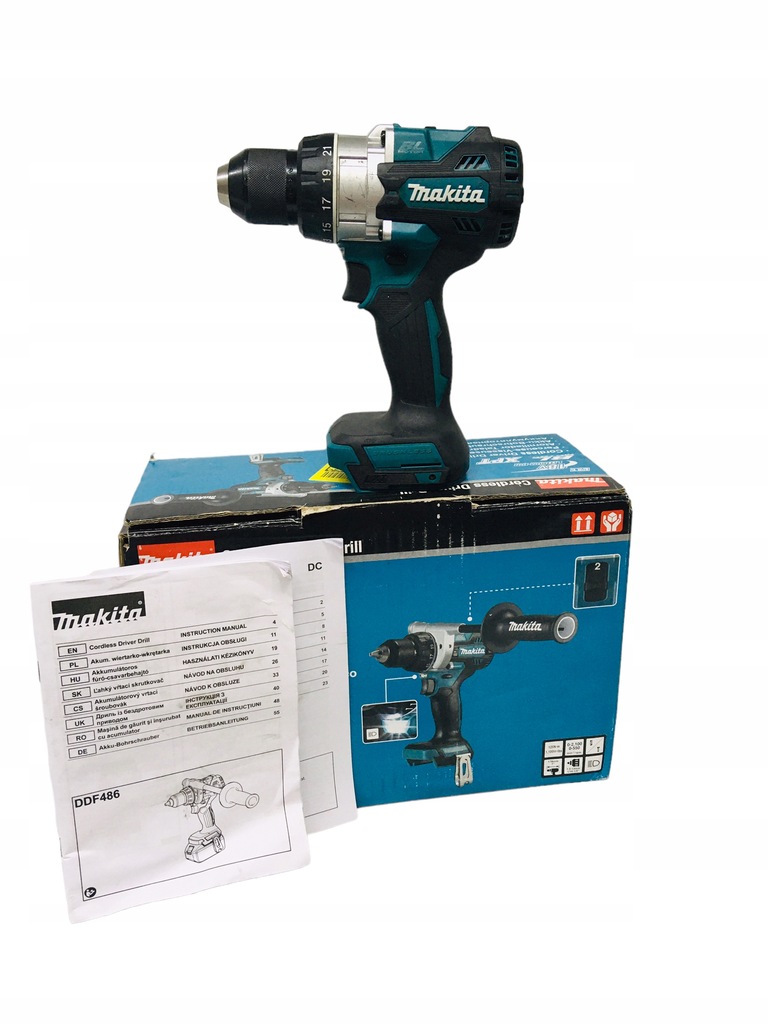 Wkrętarka NAJMOCNIEJSZA Makita DDF486Z 18 V - 13552620557 - oficjalne ...