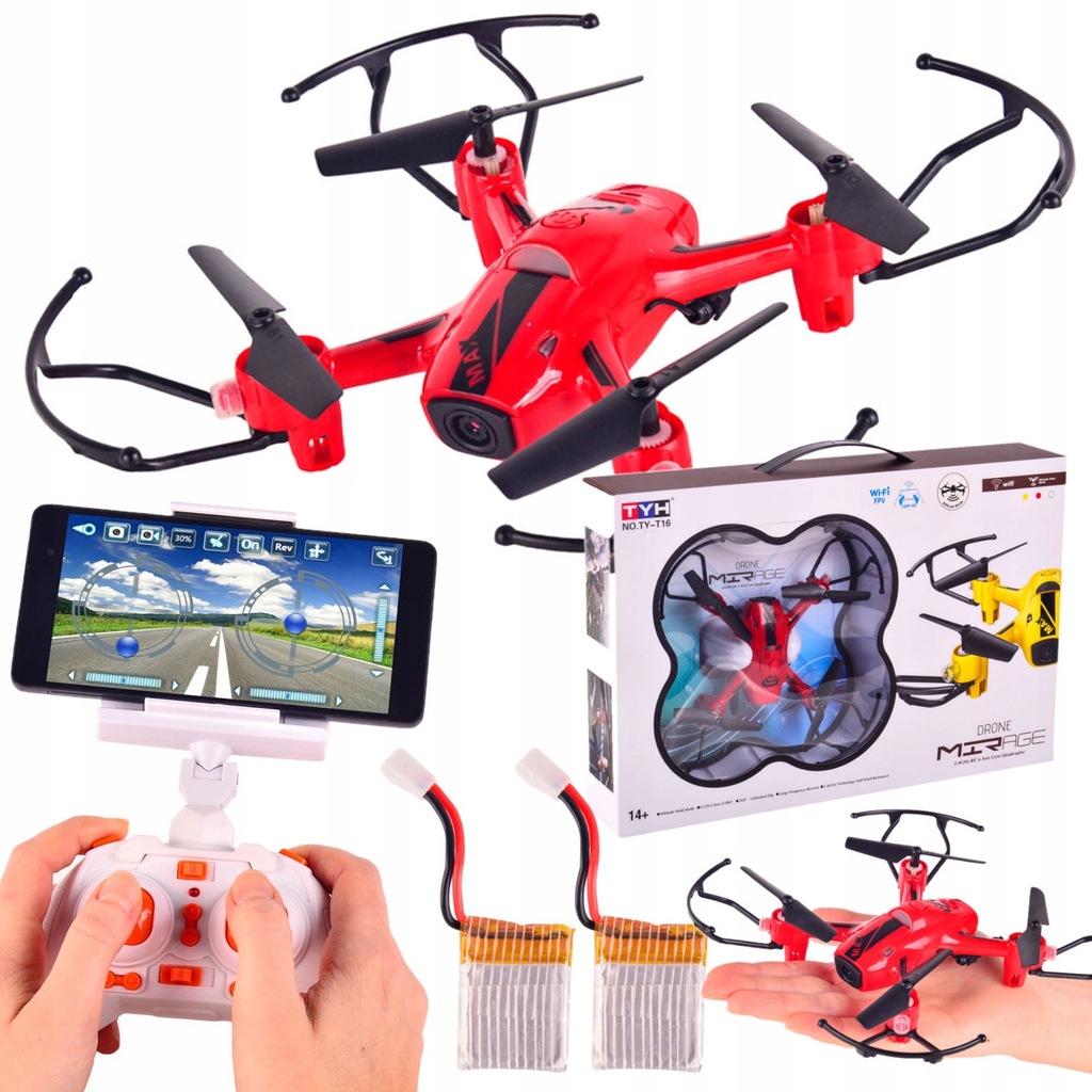 DRON DLA DZIECI DO NAUKI 3 SZYBKOŚCI KAMERA WIFI - 10227702211 - oficjalne archiwum Allegro