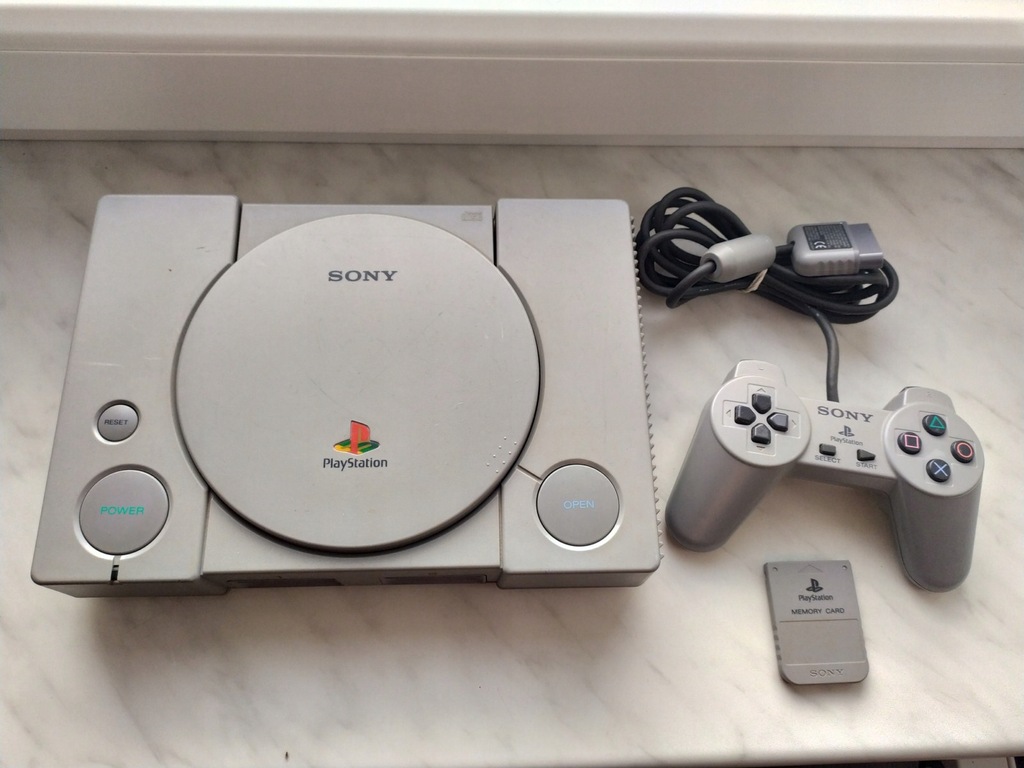 Konsola PlayStation 1/PSX SCPH-1002 + pad + karta - 8493885157 - oficjalne archiwum Allegro