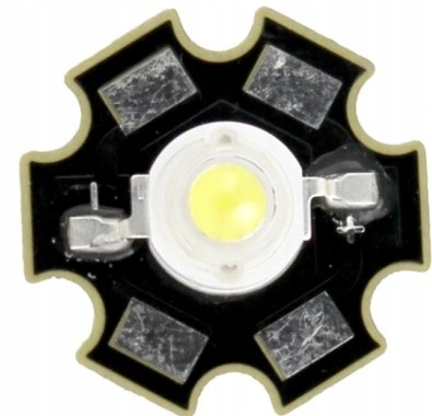 Dioda power LED PCB 1W Zimna biel 6000k 280LM FV - 9489983151 - oficjalne archiwum Allegro