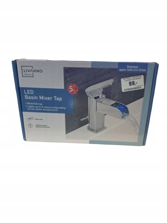 BATERIA ŁAZIENKOWA LIVARNO LED BASIN MIXER TAP - 11825314123 ...