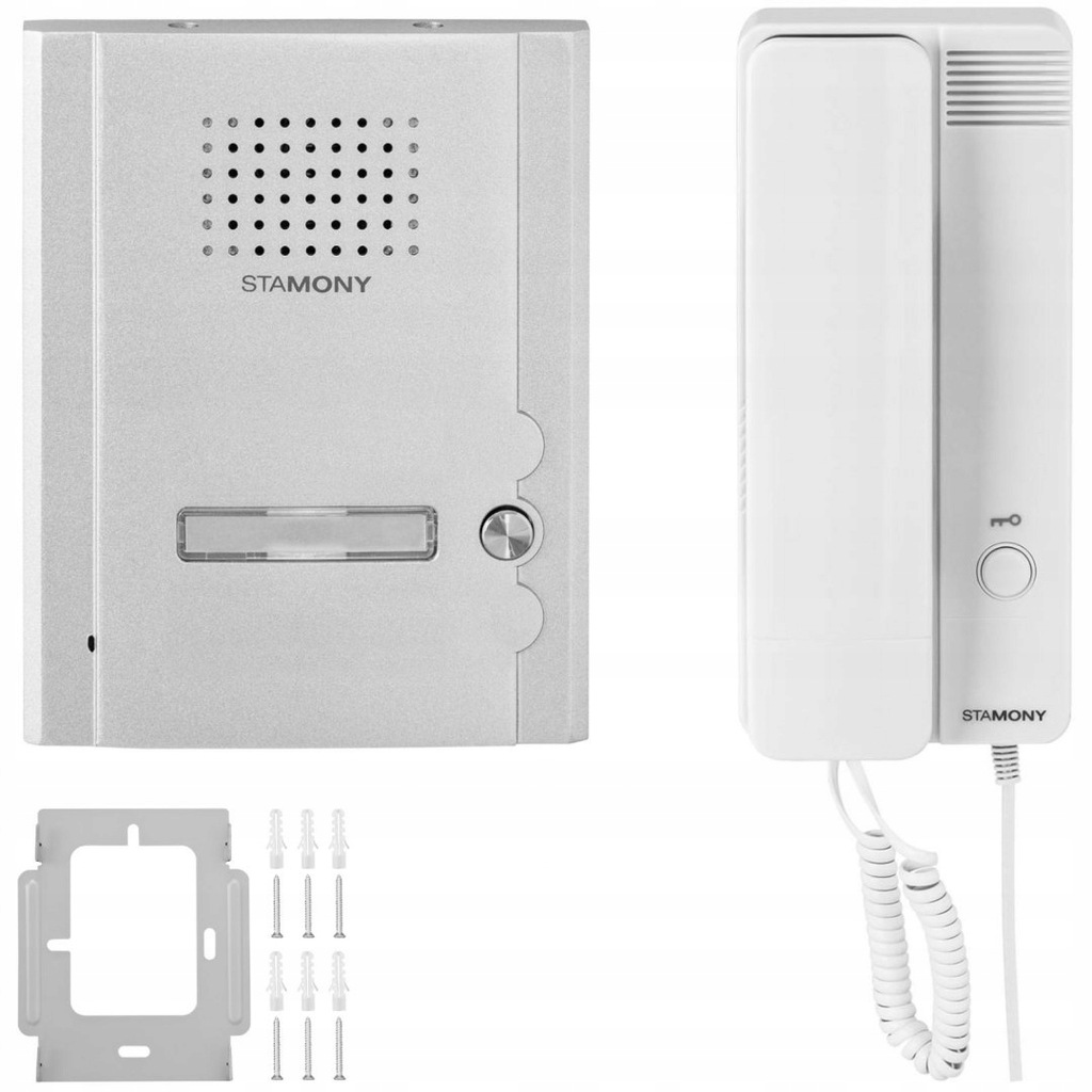 Domofon podtynkowy do domu jednorodzinnego 100 m Z - 10132295283 - oficjalne archiwum Allegro