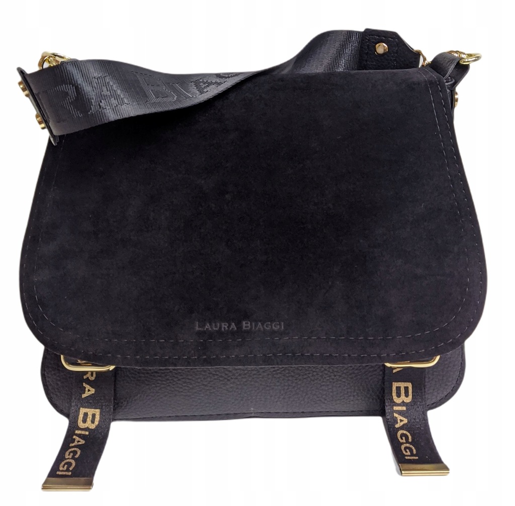 Torebka polska damska Laura Biaggi!Torba Czarna ! - 9533912565 - oficjalne archiwum Allegro