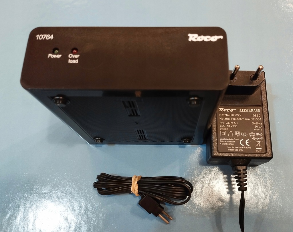 Roco 10764 centrala DCC + Roco 10850 zasilacz - 12388566997 - oficjalne ...