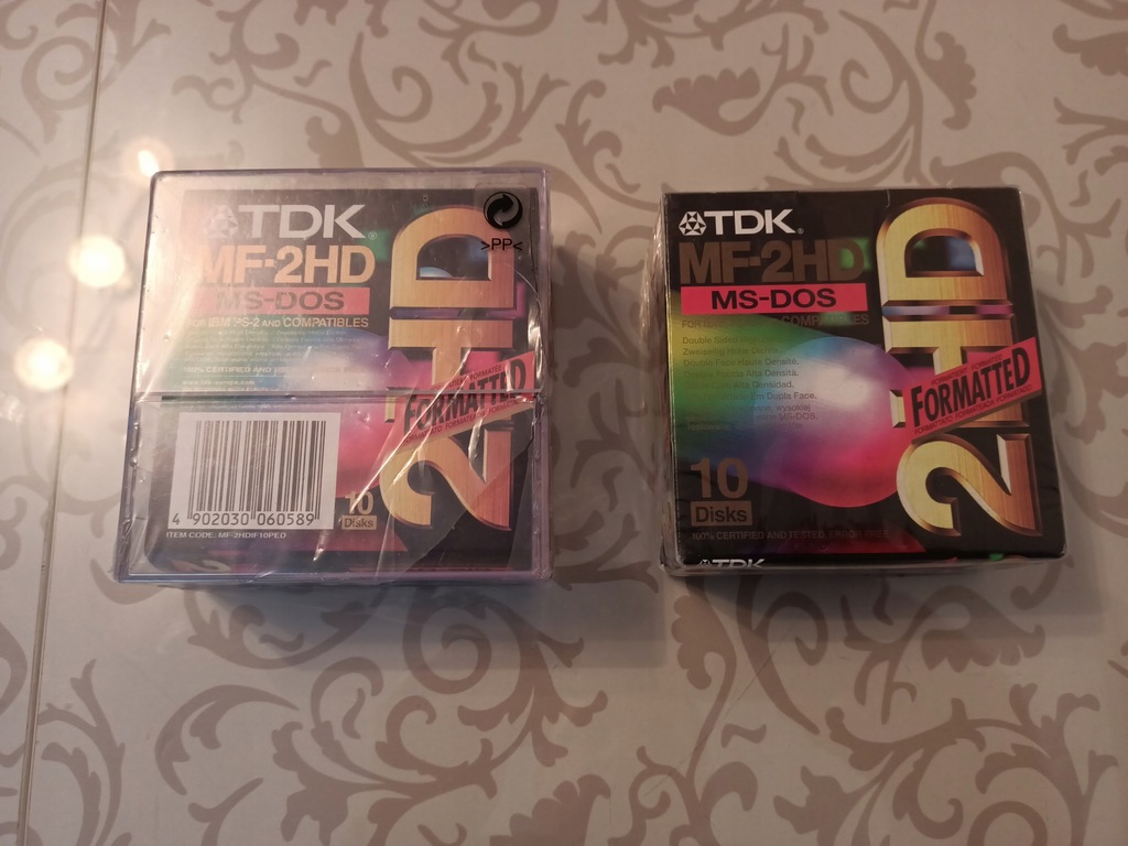 Dyskietki TDK MF-2HD MS-DOS nowe 2 opakowania - 11866931507 - oficjalne archiwum Allegro