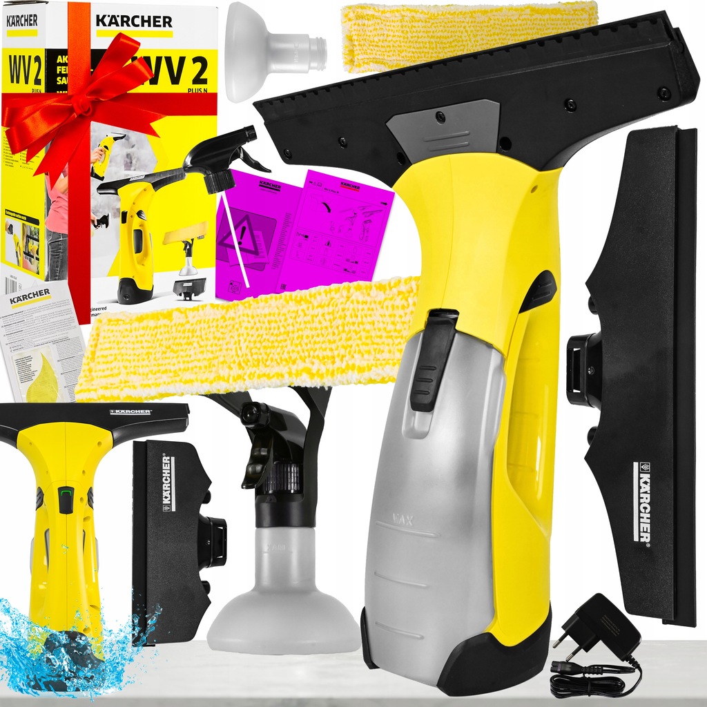 MYJKA KARCHER WV2 PLUS NX DO OKIEN SZYB NOWY MODEL - 12476149939 - oficjalne archiwum Allegro