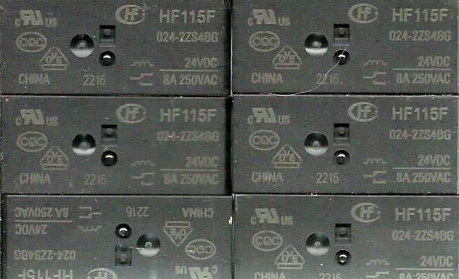 Przekaźnik HF115F 024-2ZS4 24VDC styki 2x8A 250V - 9429785660 - oficjalne archiwum Allegro