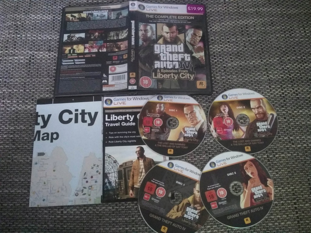 GRAND THEFT AUTO 4 IV GTA THE COMPLETE EDITION BOX - 12589528076 ...